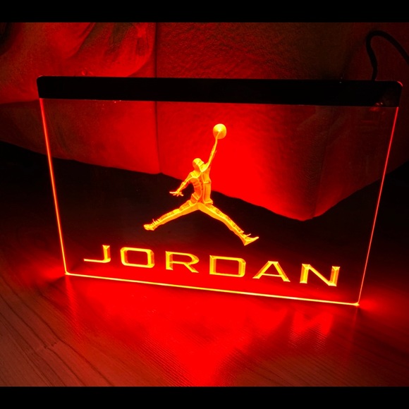 Other | Jordan Led Neon Light Sign 8x12 | Poshmark